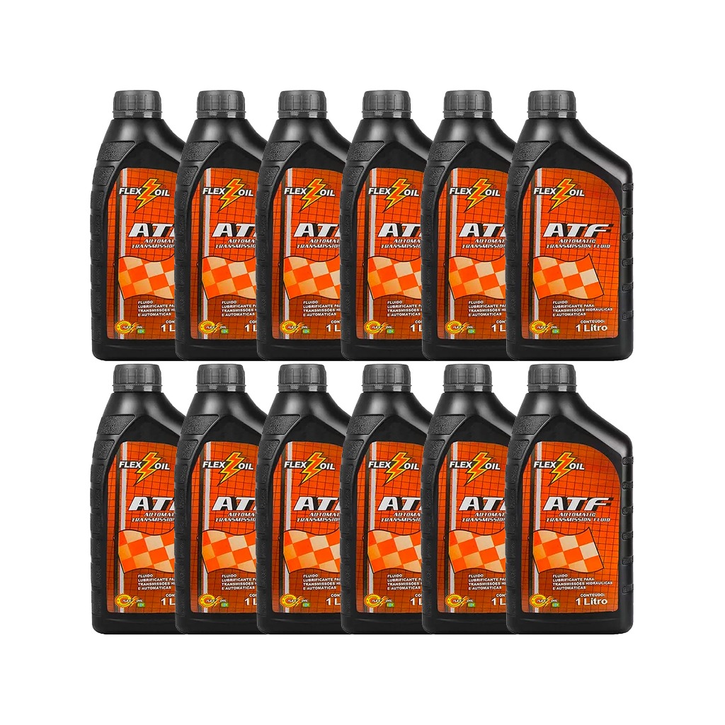 Kit 12 Flex Oil ATF 10W Mineral | Shopee Brasil