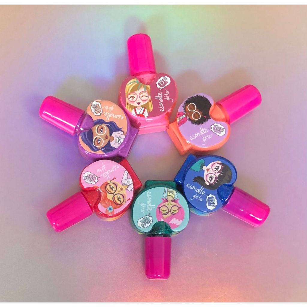 Esmalte Glitter Infantil DPKids | Shopee Brasil