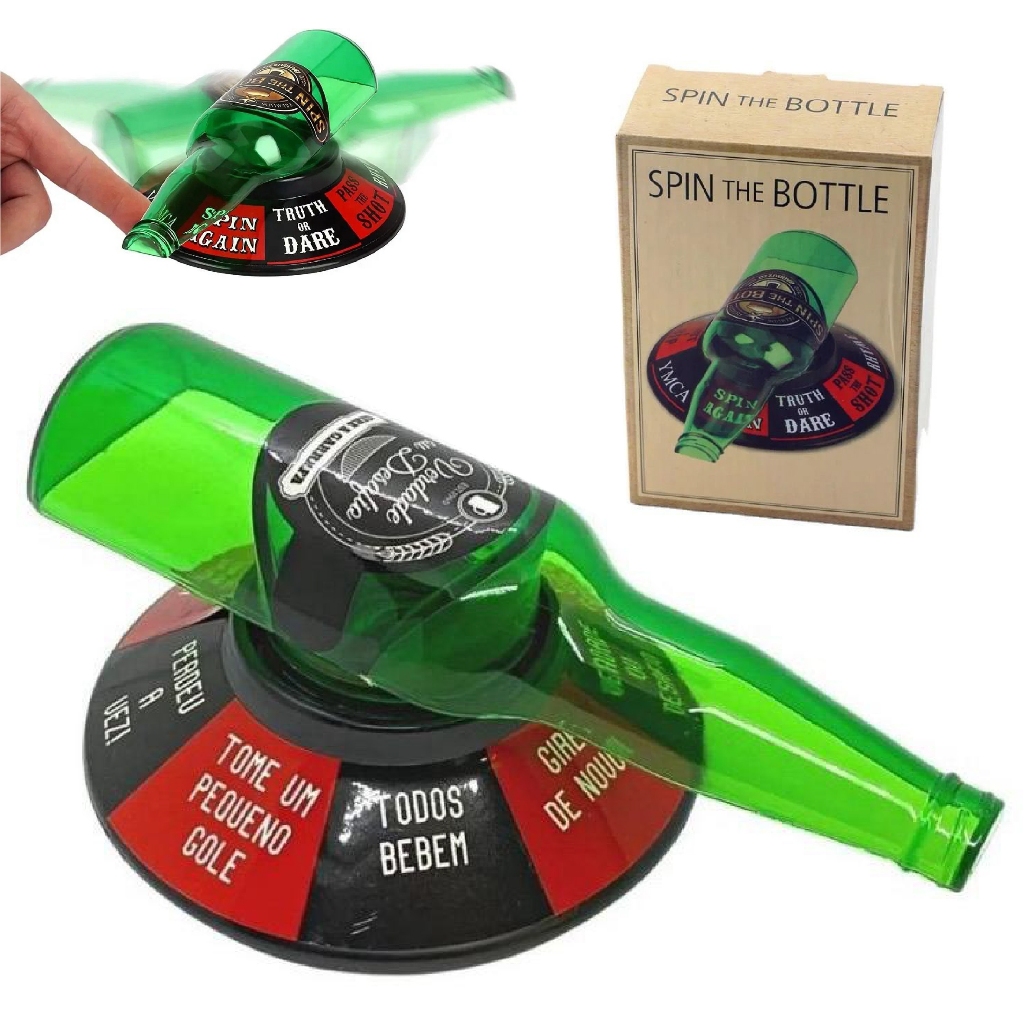 Jogo Da Garrafa Verdade e Desafio Roleta Shot Vira Vira Para Beber com ...