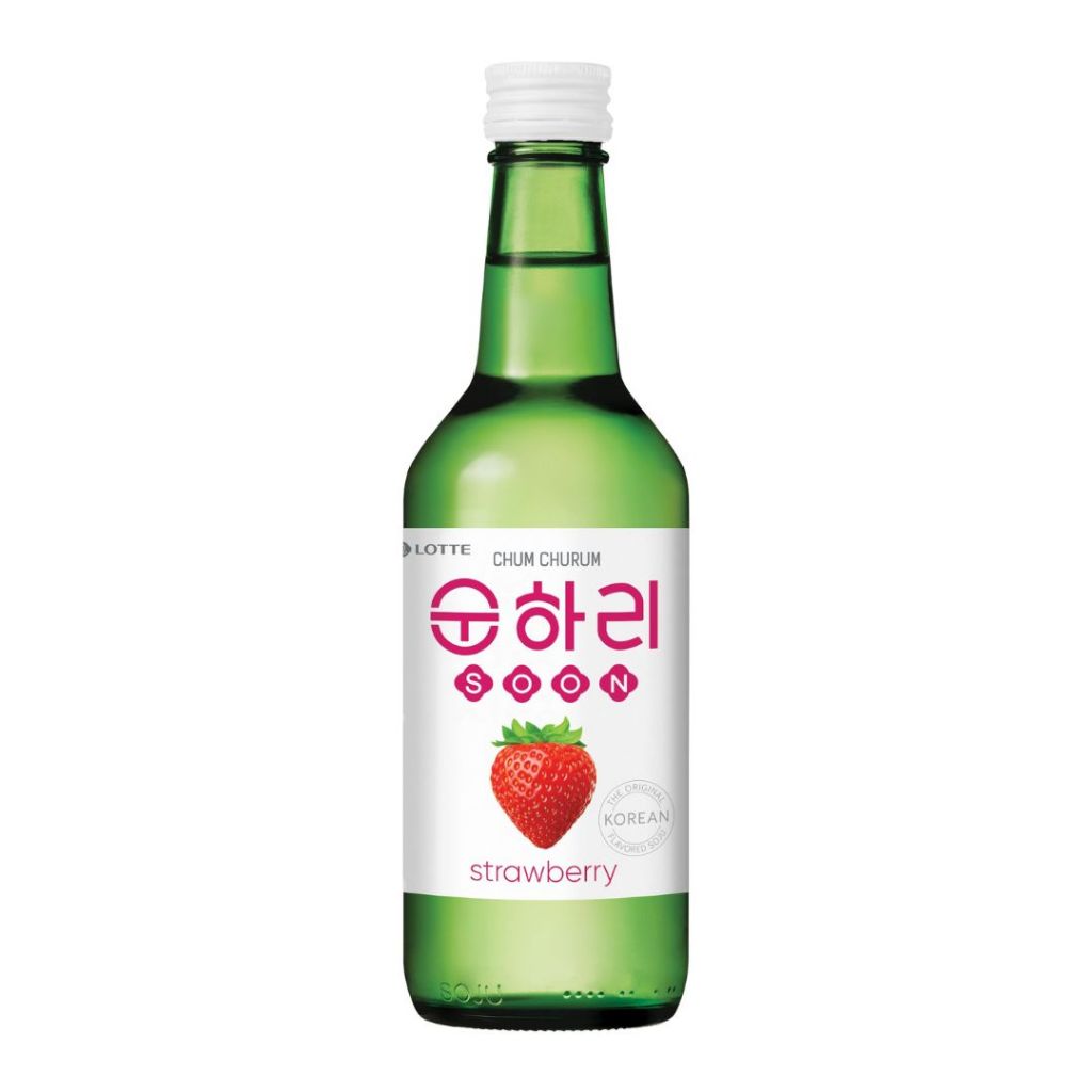 Soju Bebida Coreana Morango 360ml | Shopee Brasil