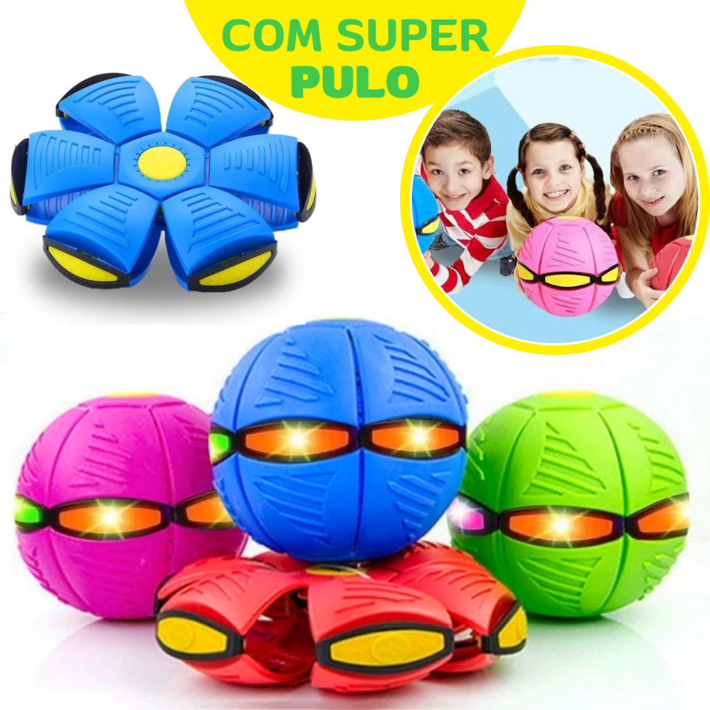 Bola Voadora Mágica Brinquedo Bola Disco UFO Grande Colorida Com Led ...