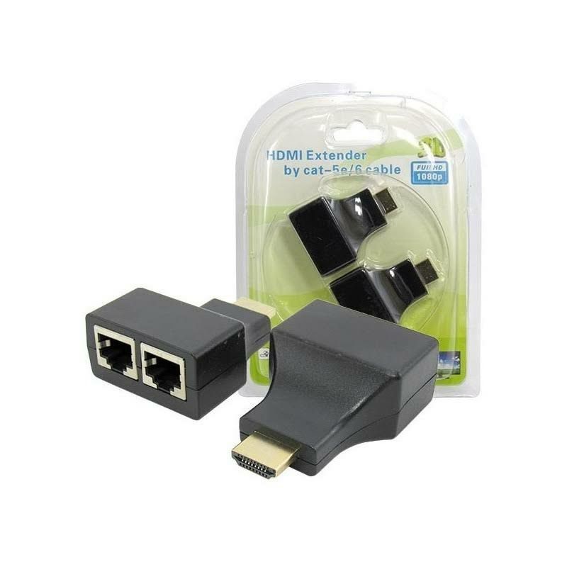 Extensor HDMI RJ45 até 30m 2 Vias Full HD CAT5e e CAT6 | Shopee Brasil