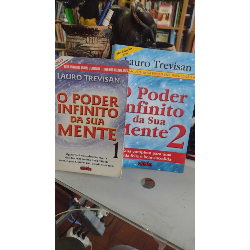 O poder infinito da sua mente vol 1 e 2 Lauro Trevisan | Shopee Brasil