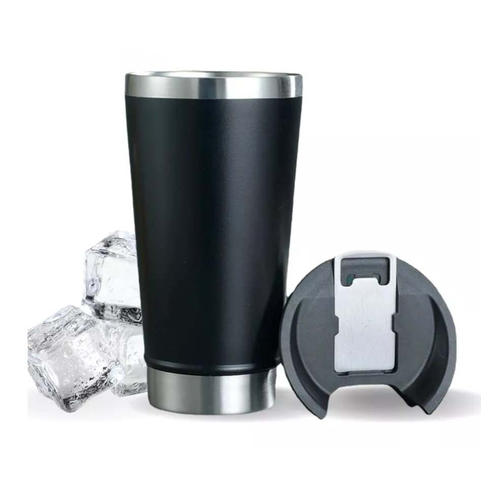 Copo Termico 493ml Aço Inox com Tampa E Abridor (sem logomarca ...