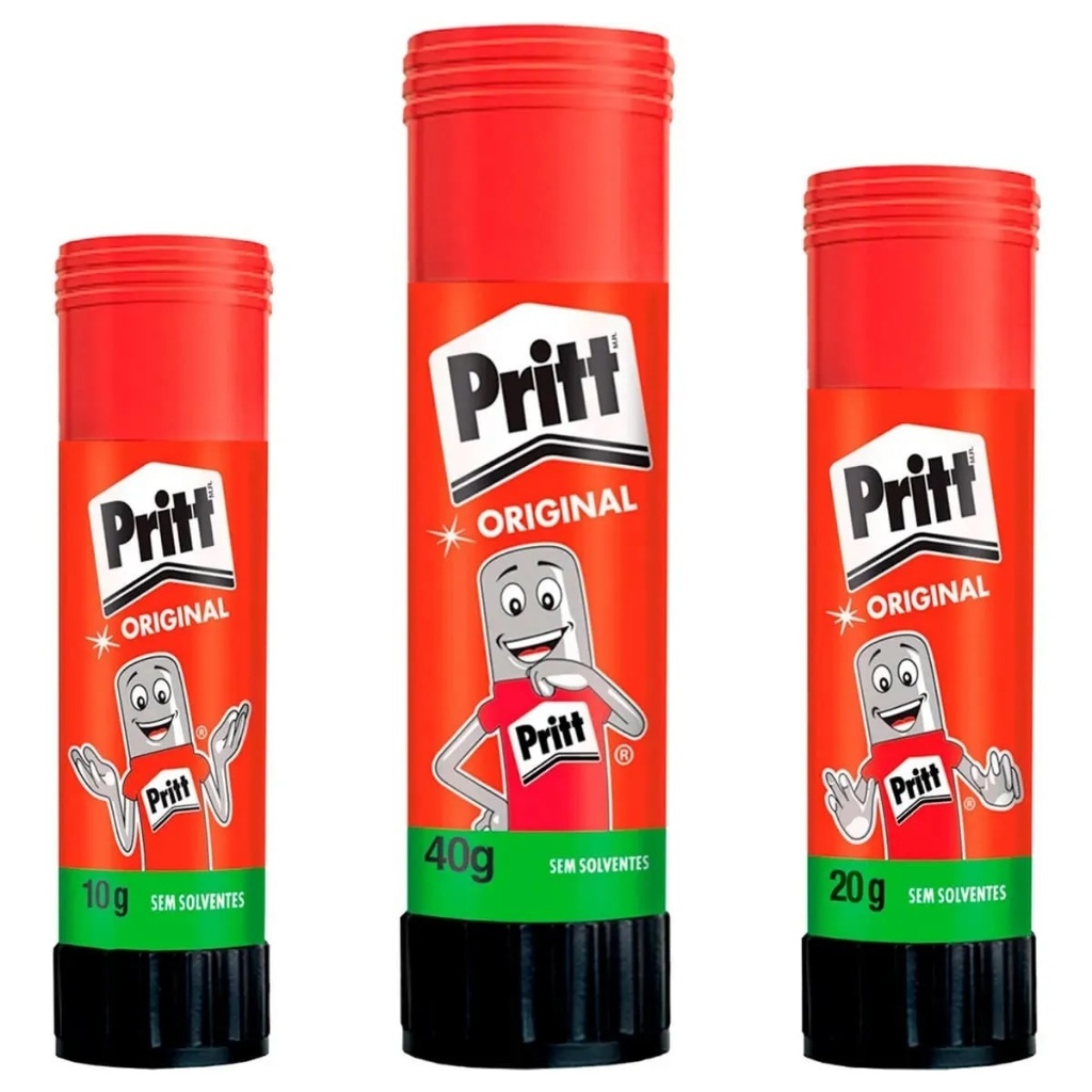 Cola Bastão Pritt 10g 20g 40g Escolar Alta Qualidade Original Henkel ...