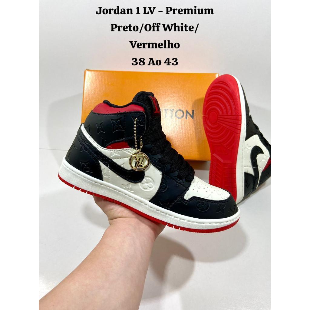 Tenis Jordan Bota Botinha 1 LV Premium Masculino Basquete | Shopee Brasil