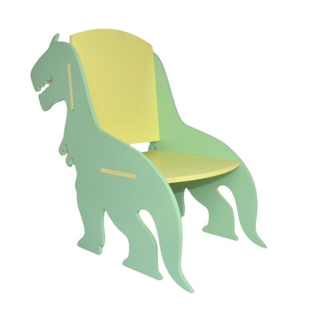 Cadeira Poltrona Infantil Dino Dinossauro Rex Mdf Pintado | Shopee Brasil