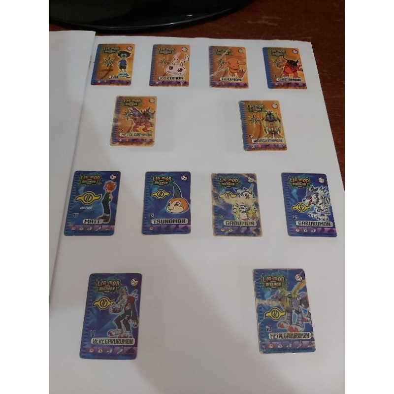 Coleção Lig-Mom Digimon Elma Chips Completa | Shopee Brasil