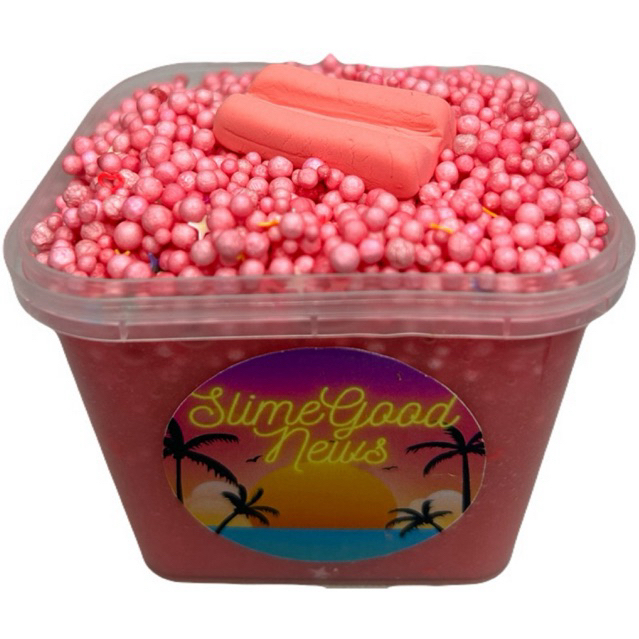 slime crunch shiny Gum perfumado amoeba com bolinhas massinha | Shopee ...