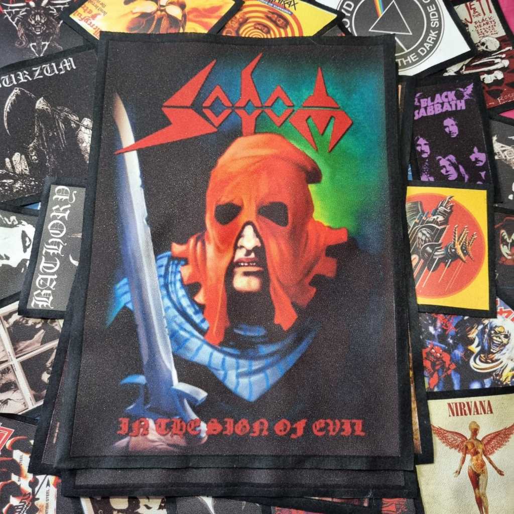 BackPatch SODOM 20X30 cm Bandas Rock Personalizado (ENVIO IMEDIATO ...