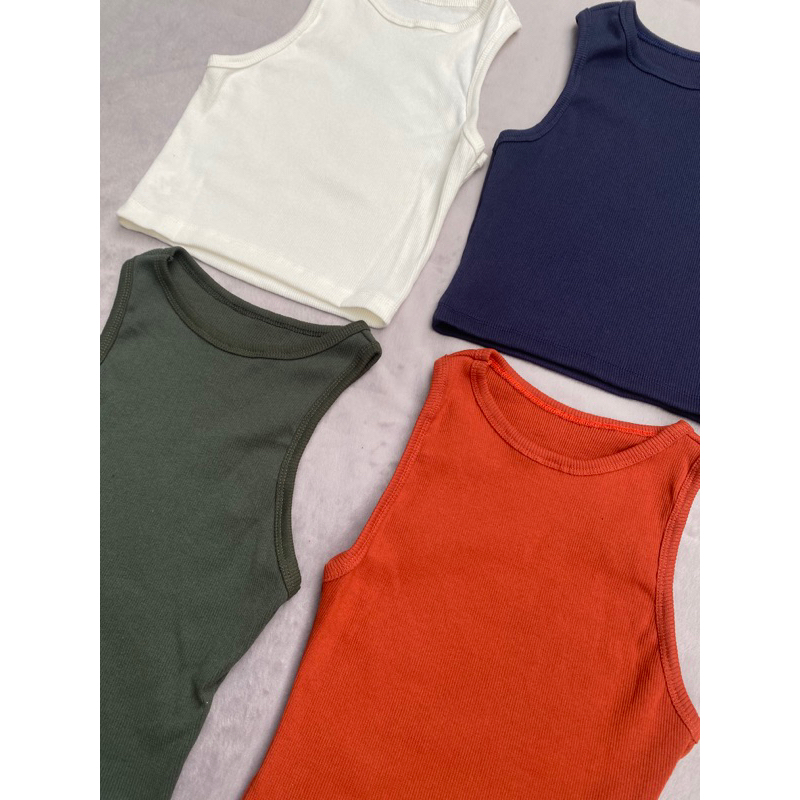 Kit 3 Cropped Feminino Canelada Regata Feminina Camiseta Básica ...
