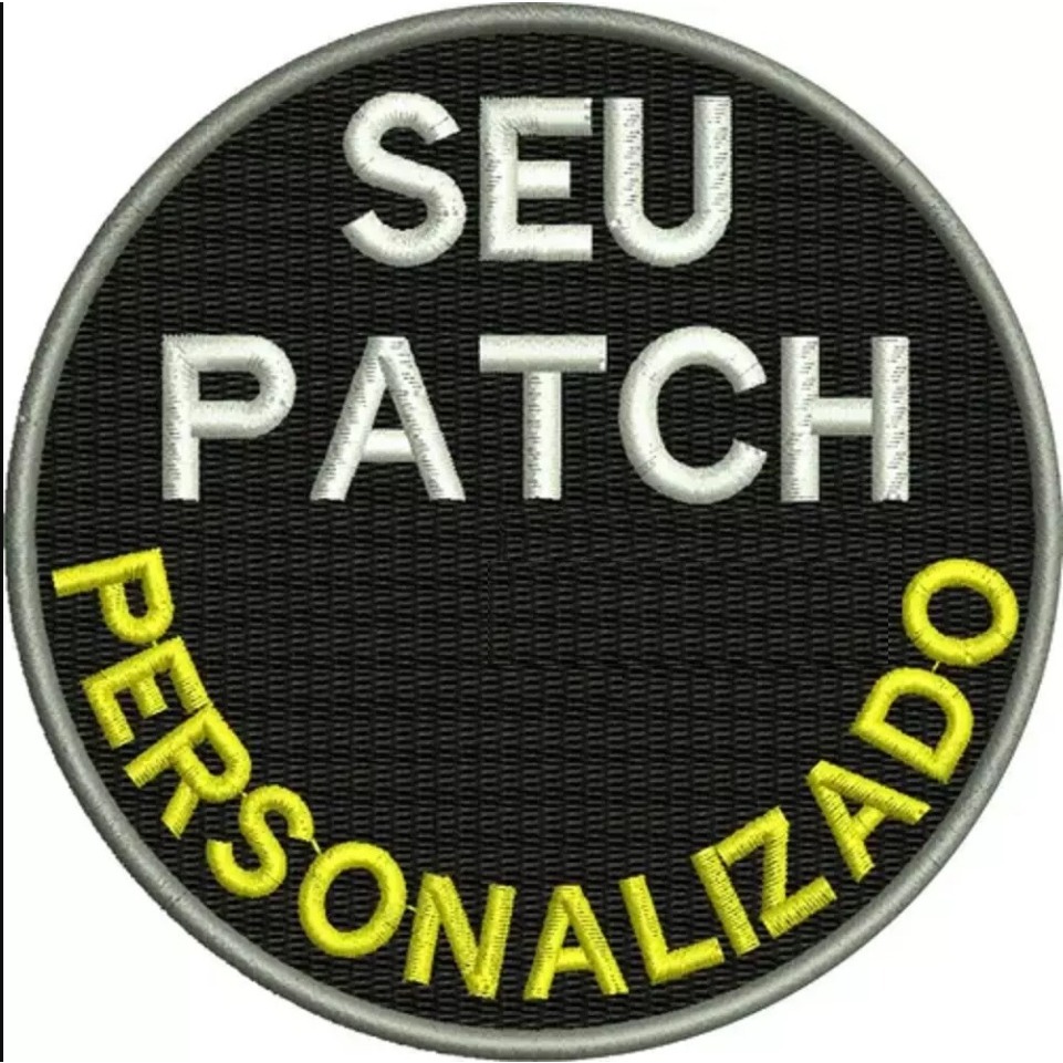Bordado personalizado patch com sua imagem matriz de bordado termocolante ou velcro | Shopee Brasil