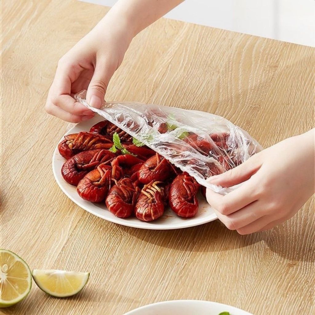 100 Pçs Envoltório Plástico Selado Para Comida Descartável | Shopee Brasil