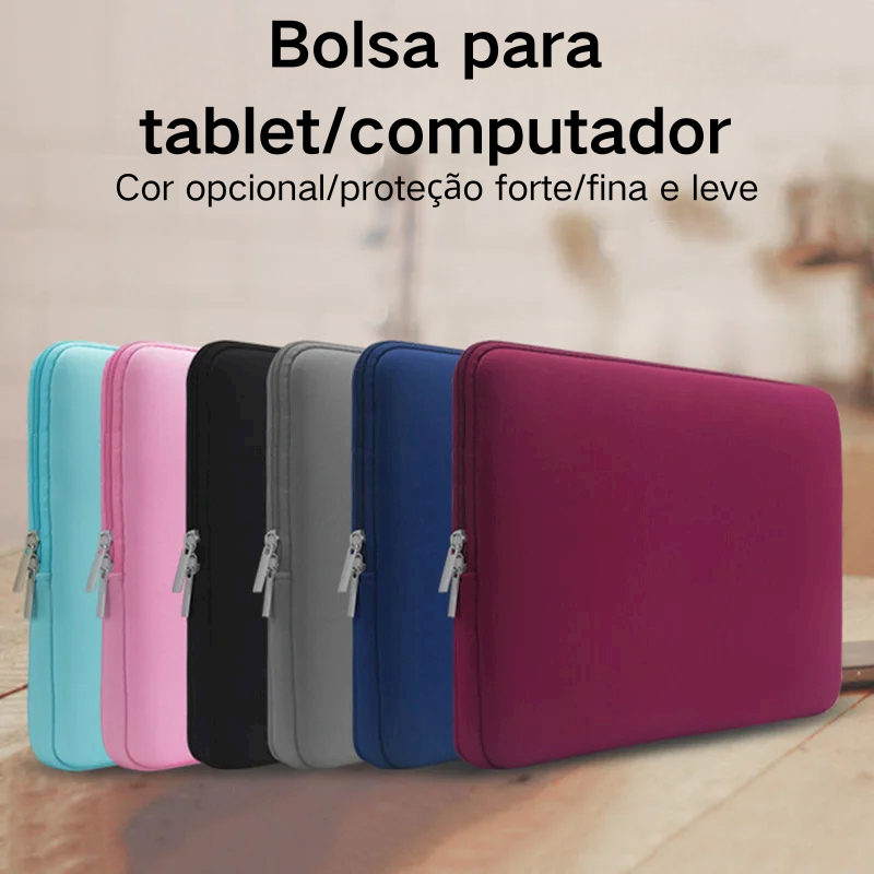 Capa Case Pasta Maleta Notebook Neoprene 15,6" Macbook Pro Air - Faz a Boa!