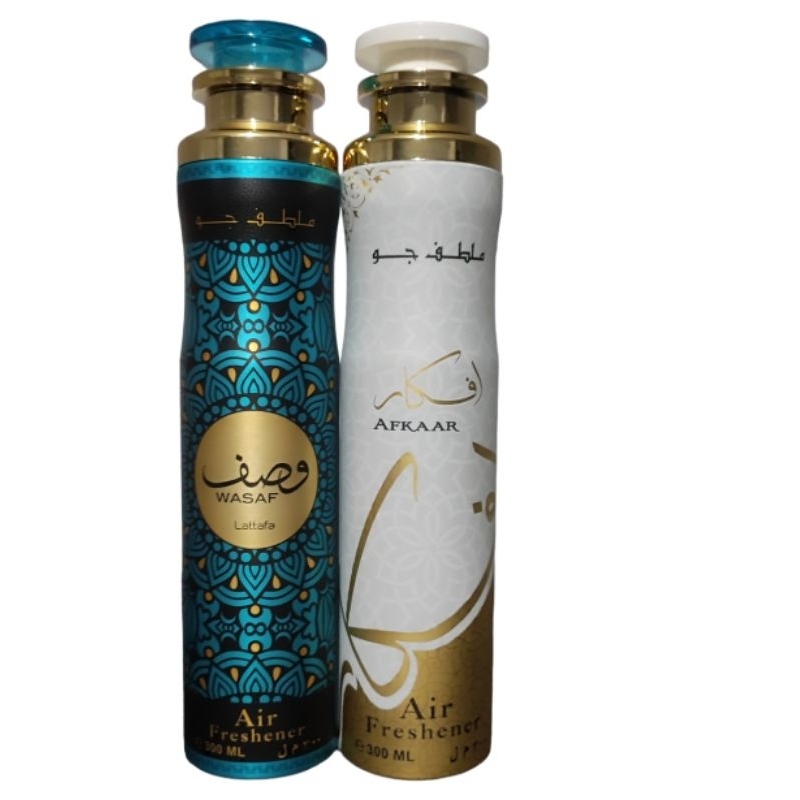 combo 2 perfume spray árabe parfum 300 ml lattafa wasaf afkaar | Shopee ...