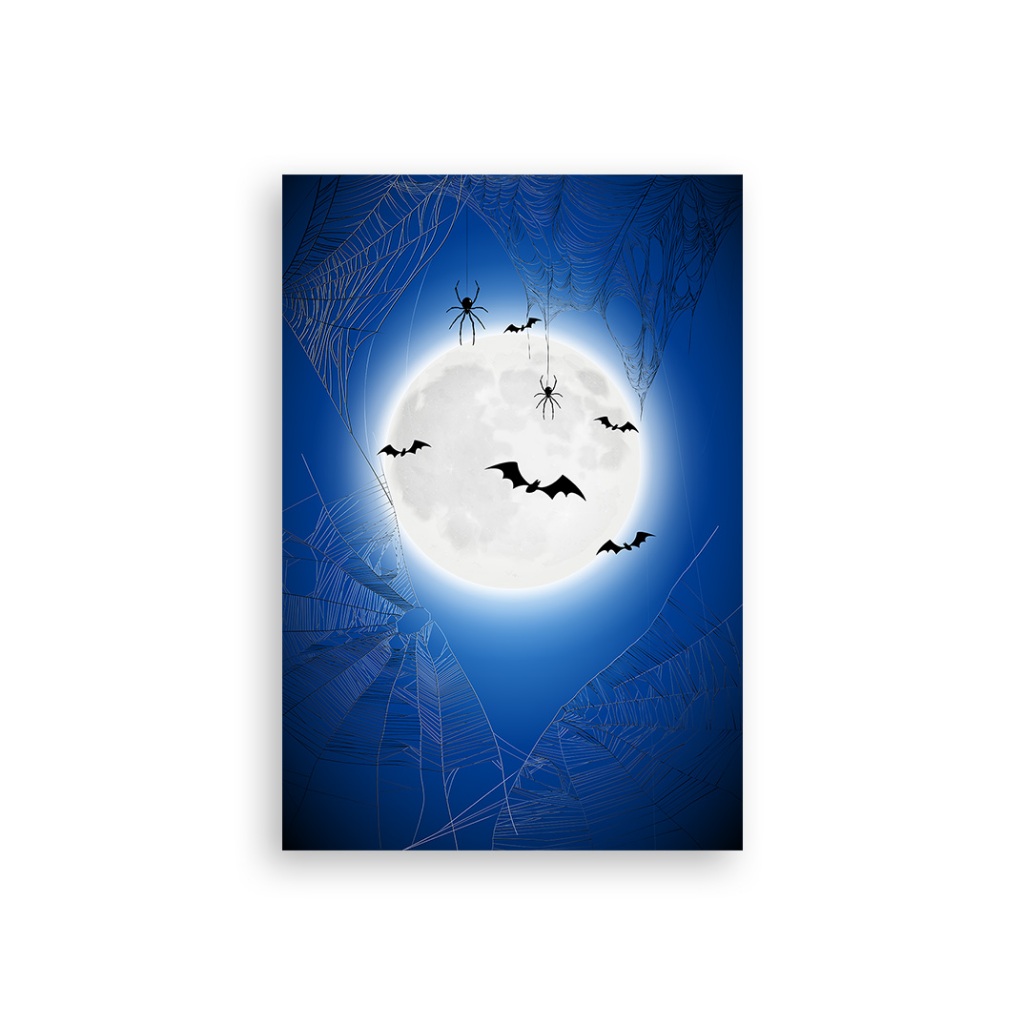 Painel De Festa Vertical 1,50 x 2,20 - Halloween Lua Cheia 024 | Shopee ...