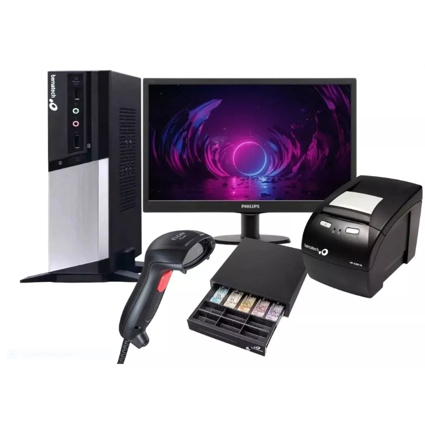Kit Pdv Completo P/ Mercados E Comércios Bematech + Nf | Shopee Brasil