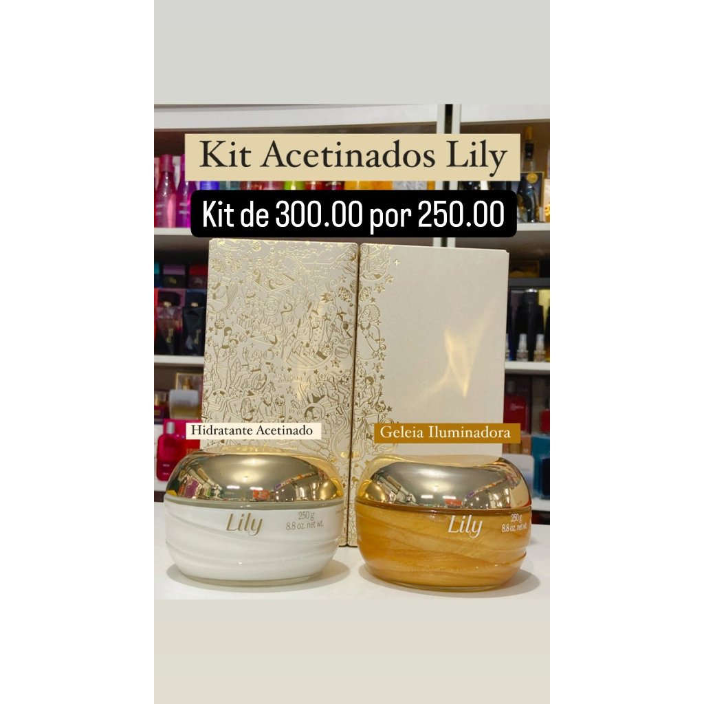 kit Lily acetinados | Shopee Brasil