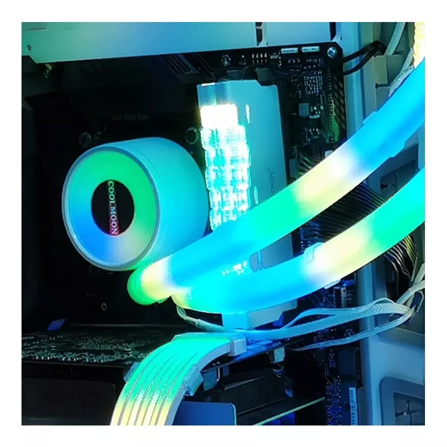 Tubo De Led Rgb Para Mangueira Water Cooler 5v Argb Sync | Shopee Brasil