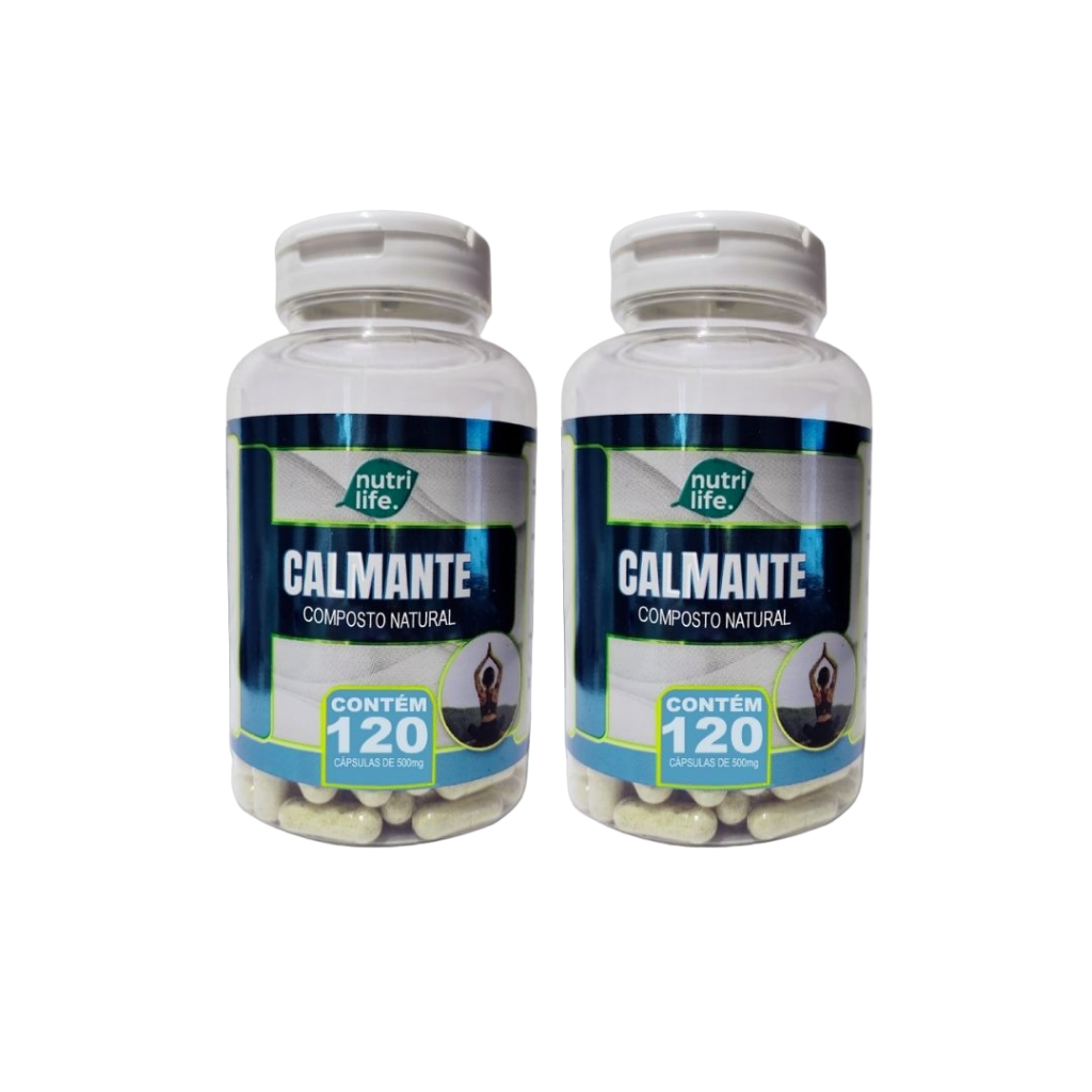 2UN Calmante Composto Natural 120Caps 500Mg- PRONTA ENTREGA | Shopee Brasil