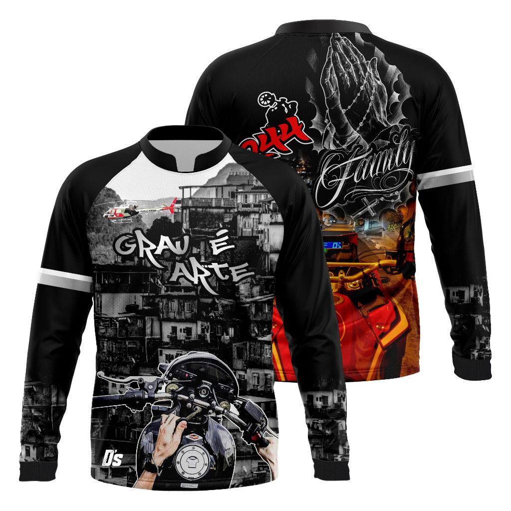 Camisa Camiseta do Grau Manga Longa Dry Fit 244 Não é Crime | Shopee Brasil