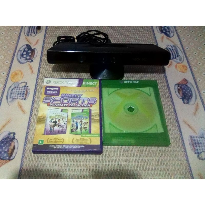 kit Kinect + jogos para xbox360 slim e super slim produto bem ...