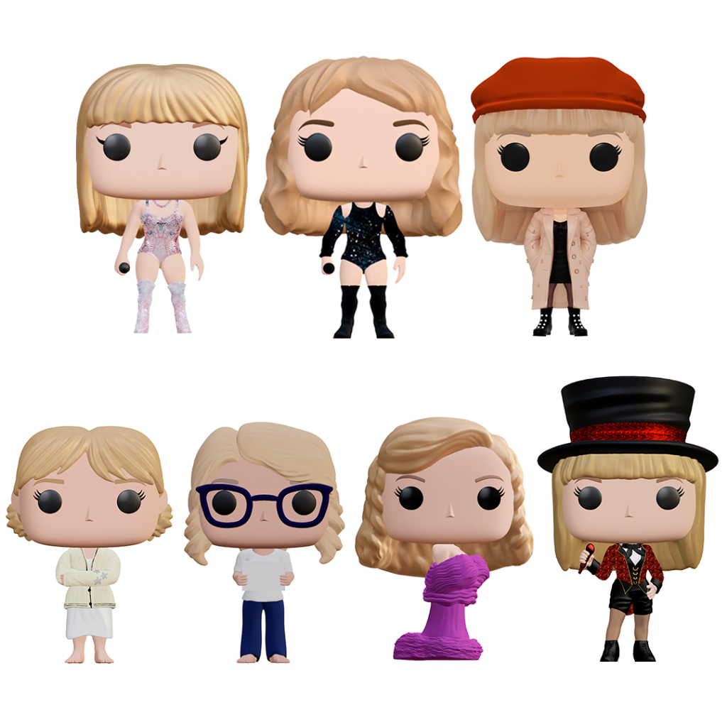 Taylor Swift Kit Pop- Escultura customizada em estilo Funko Pop ...