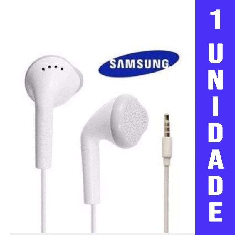 fone de ouvido da samsung ORIGINAL branco com fio | Shopee Brasil