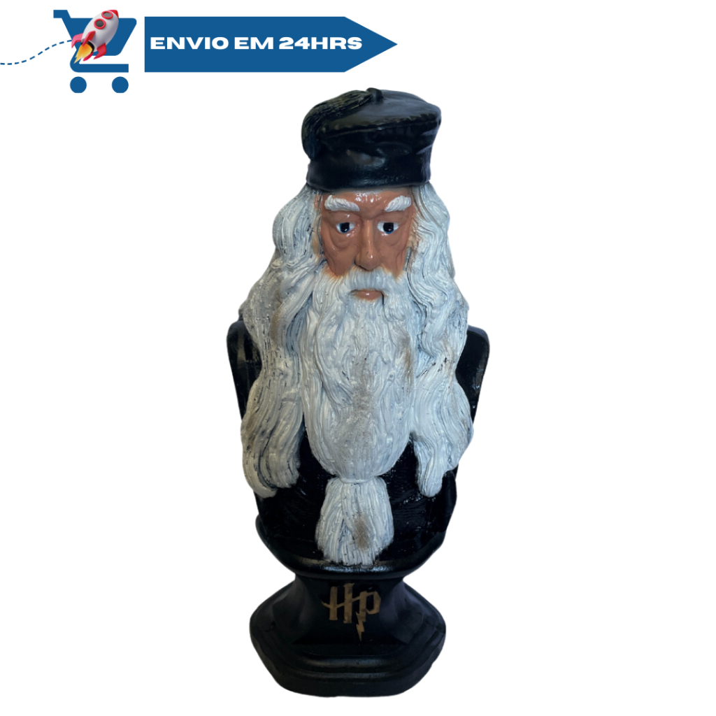 Boneco Busto Alvo Dumbledore Filme Harry Potter Colecionável Resina ...