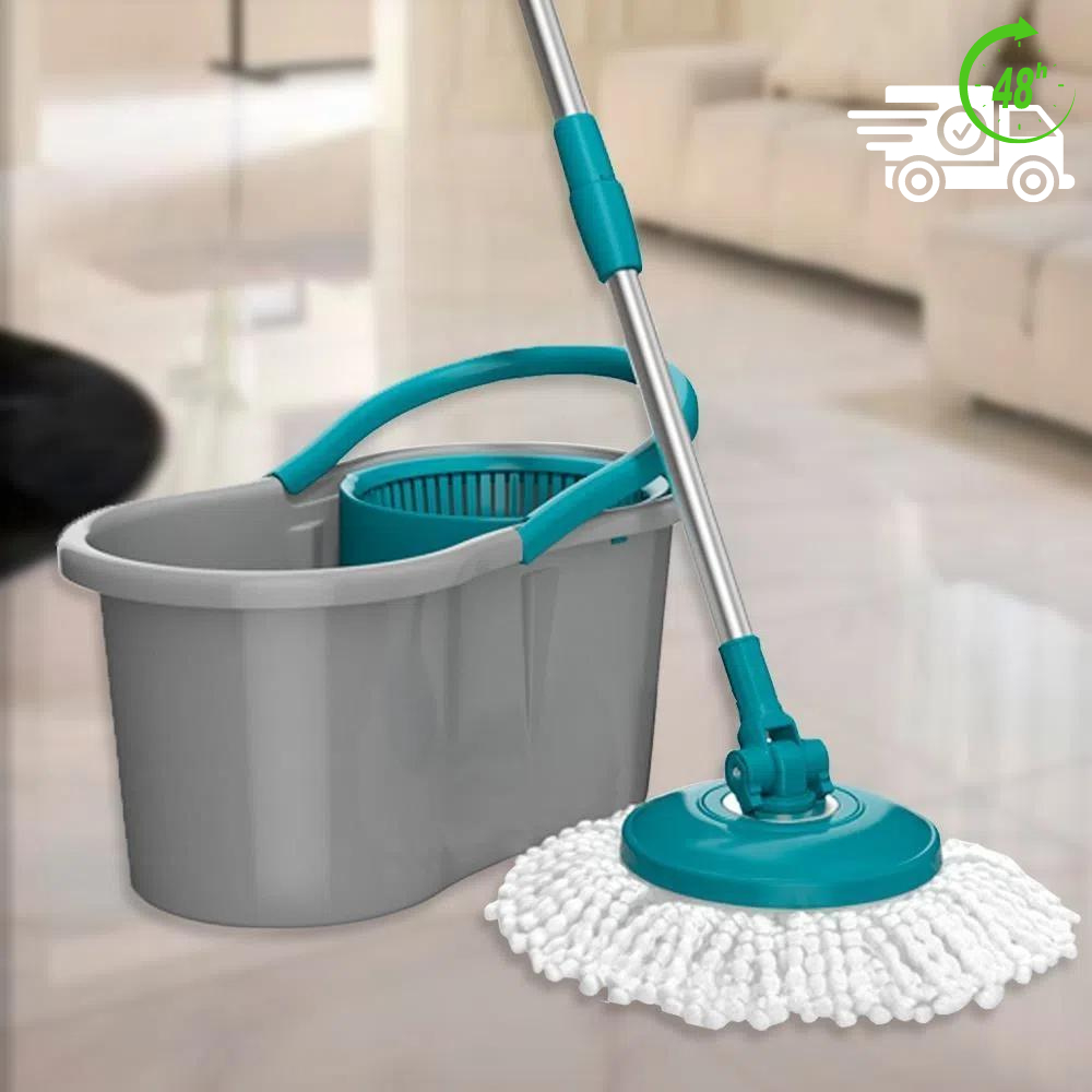 Mop Giratório 12 Litros com Cabo Inox Balde Multiuso - Limpeza ...