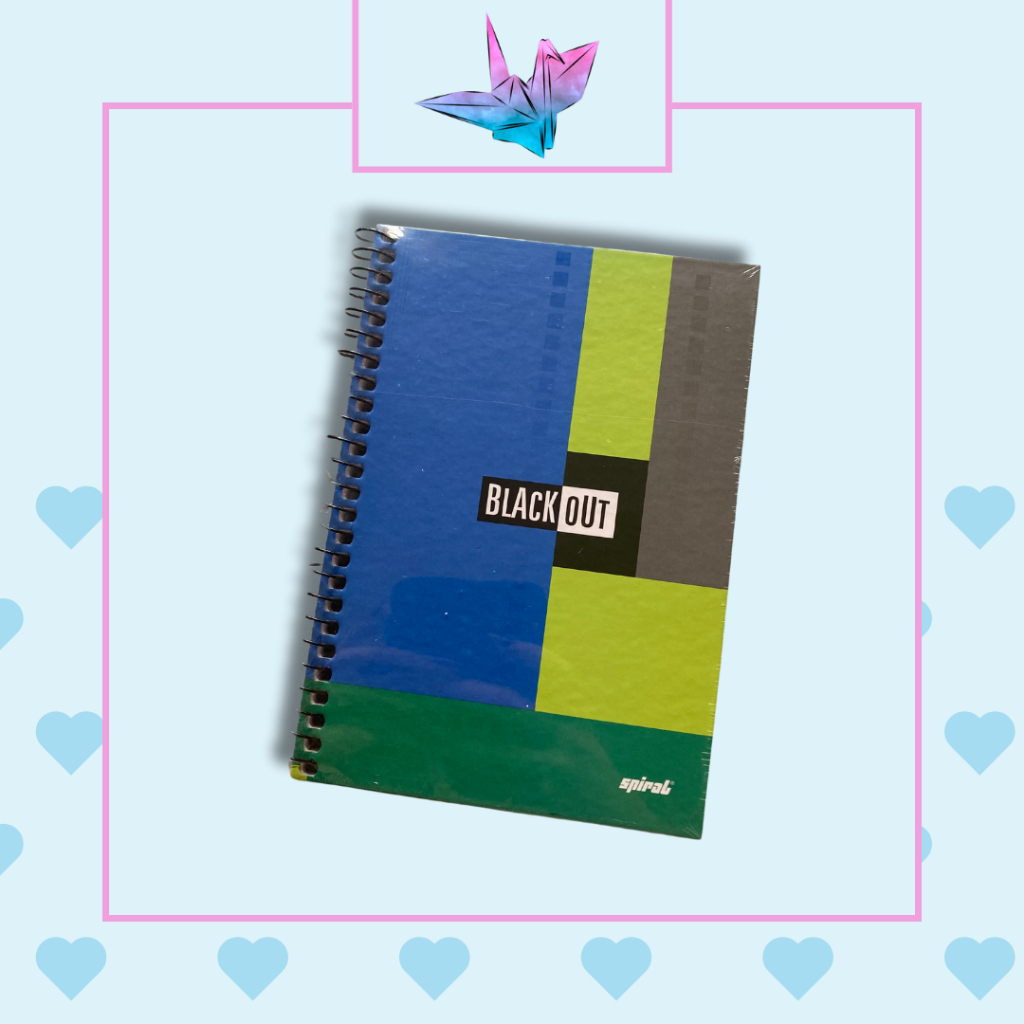 Caderno simples Blackout | Shopee Brasil