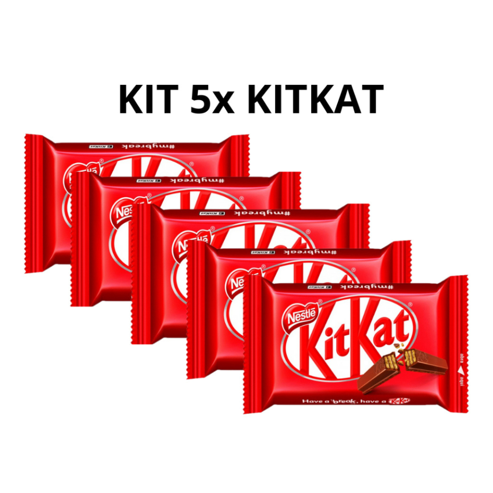 Chocolate Kit Kat 5 unidades | Shopee Brasil