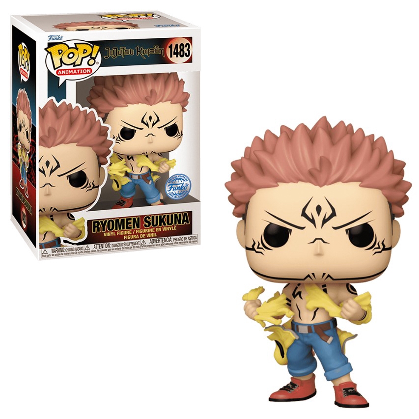 Funko Pop Jujutsu Kaiser Sukuna Ryomen Tearing Shirt - 1483 | Shopee Brasil