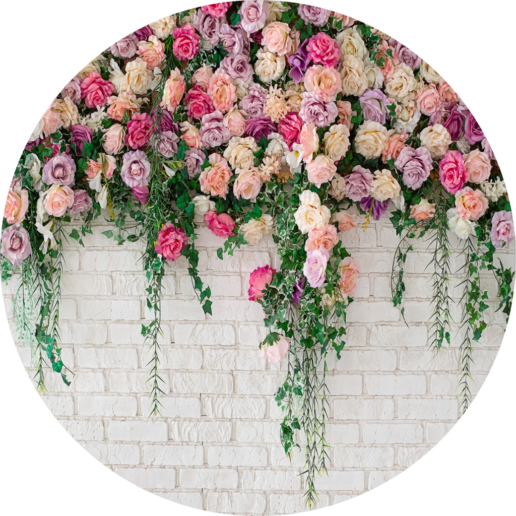 Painel Redondo de Festa em Tecido Sublimado 1,50m 3D Veste Fácil com ...