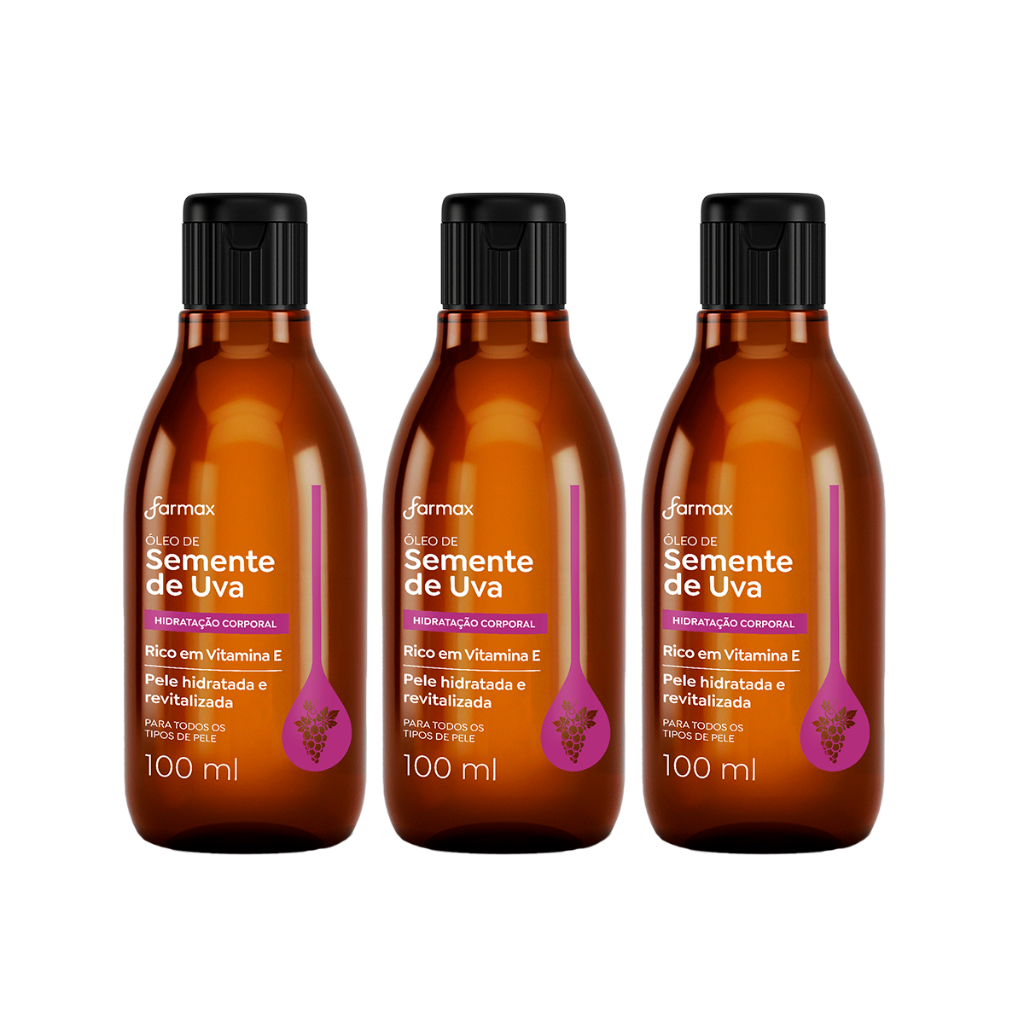 Farmax Kit 3un Óleo Revitalização Corporal Lavanda - 100ml | Shopee Brasil