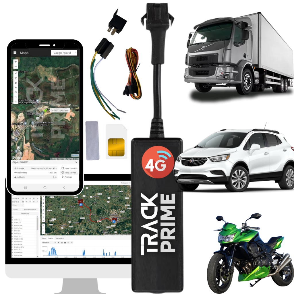 Rastreador Veicular Gps 4g + Chip M2m + Plataforma C/ App | Shopee Brasil