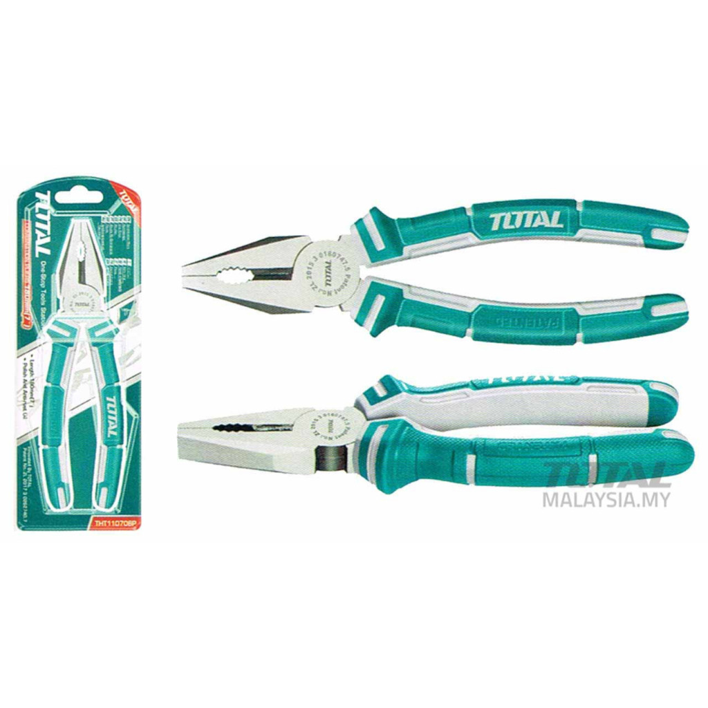 ALICATE UNIVERSAL 6" (160 mm) INDUSTRIAL TOTAL TOOLS | Shopee Brasil