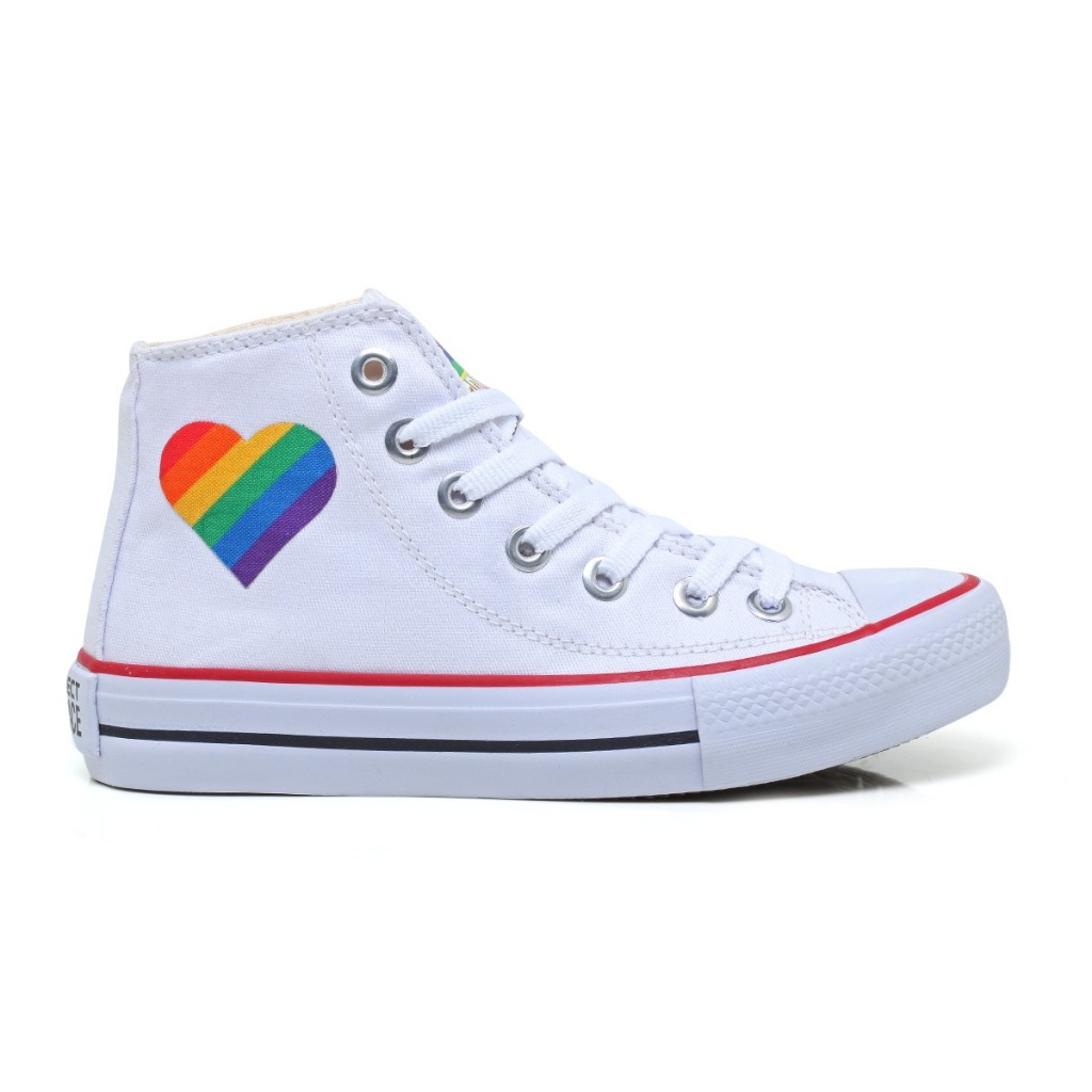 Lgbt Orgulho Tenis Cano Alto Star More Code More Pride - Lançamento ...