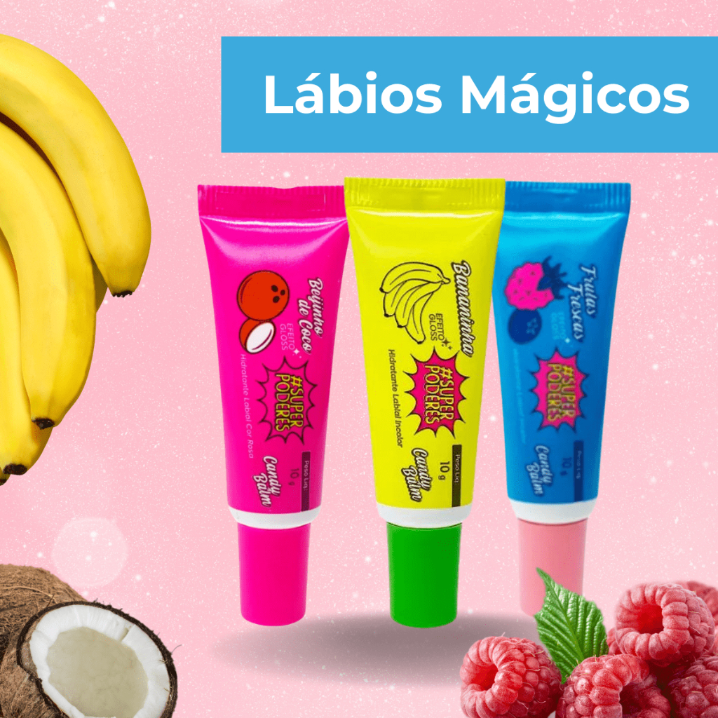 Hidratante Labial Cheiro de Bala Lip Balm Fini | Shopee Brasil