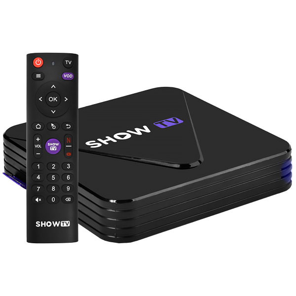 Receptor FTA Show TV Black 4K Ultra HD com IPTV de 8GB / 1GB de RAM ...