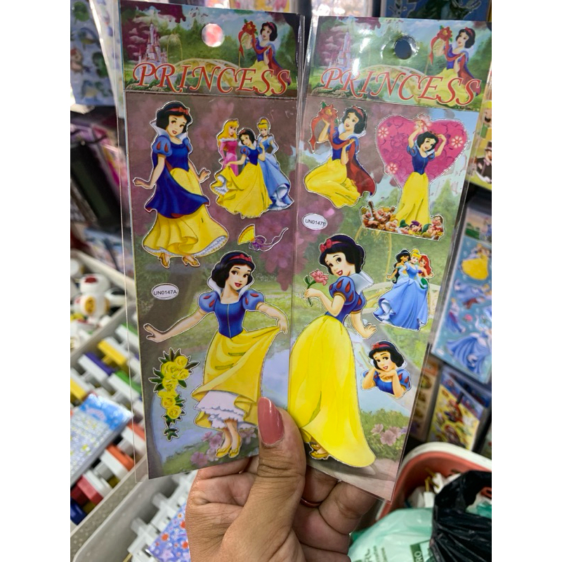 kit com 10 cartelas de adesivos branca de neve - figurinhas - sticker | Shopee Brasil