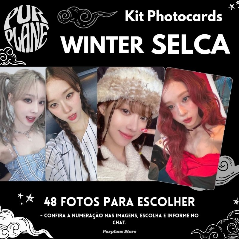 Winter Selca Photocards Fanmade Kpop Aespa | Shopee Brasil