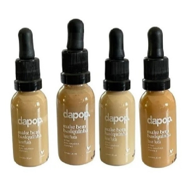 Base Fluída Vegana Dapop Make Bem Basiquinha Todas as Cores | Shopee Brasil