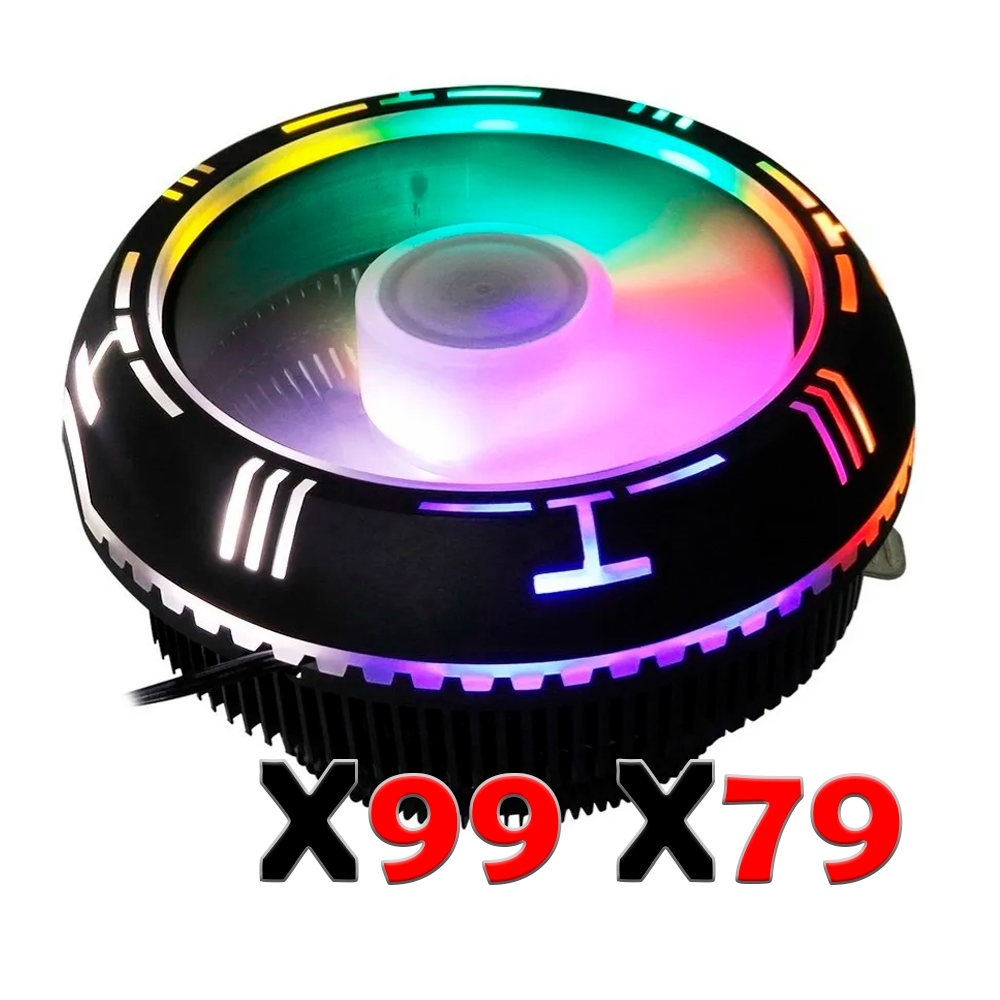 Cooler Cpu X99 X79 Intel Xeon LGA 2011 LED Rgb + Suporte + Parafusos ...