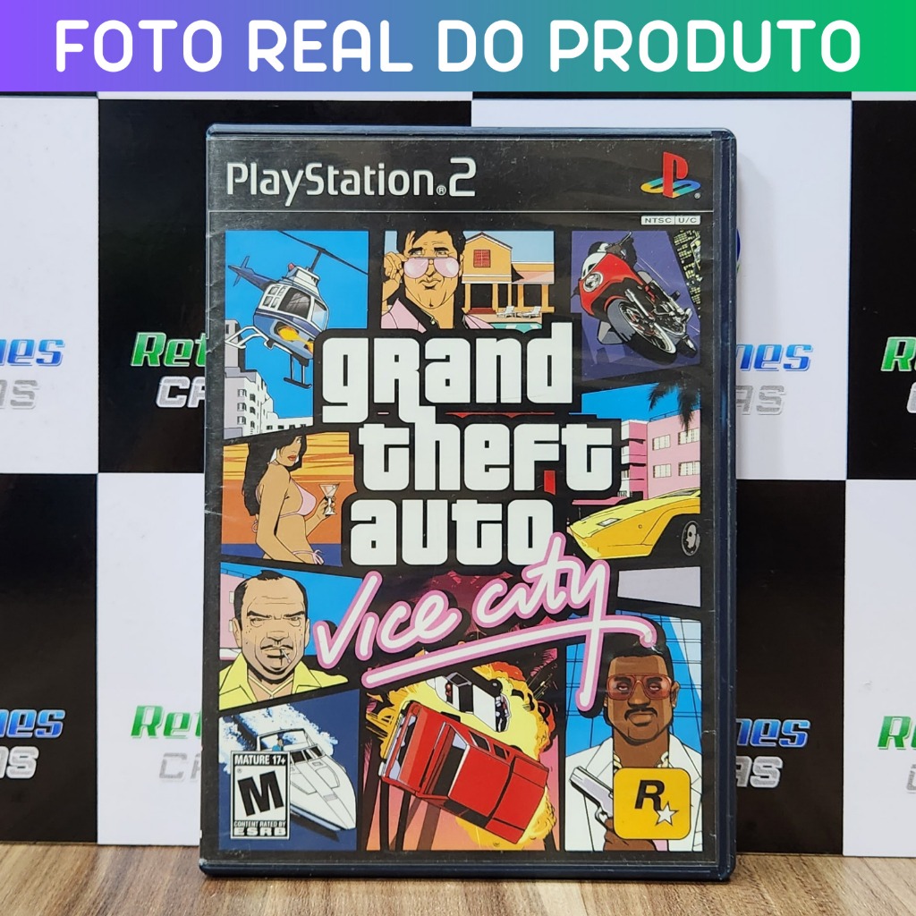 GTA GRAND THEFT AUTO VICE CITY - PS2 - Faz a Boa!