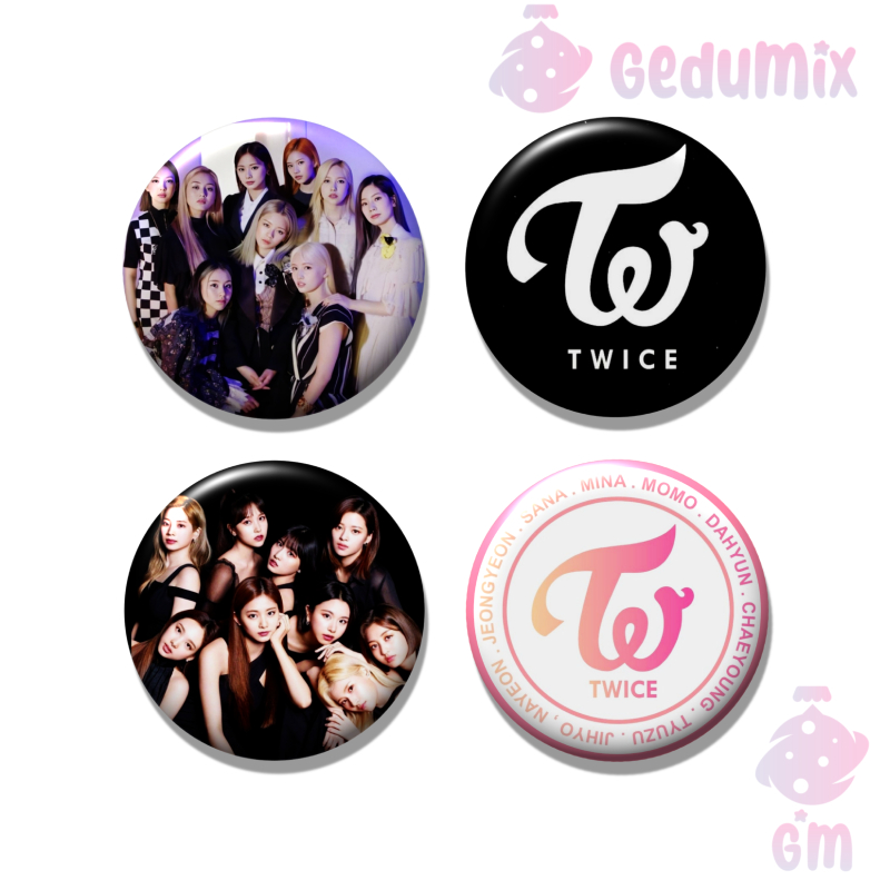 KIT 4 Bottons Broches KPOP Twice | Shopee Brasil