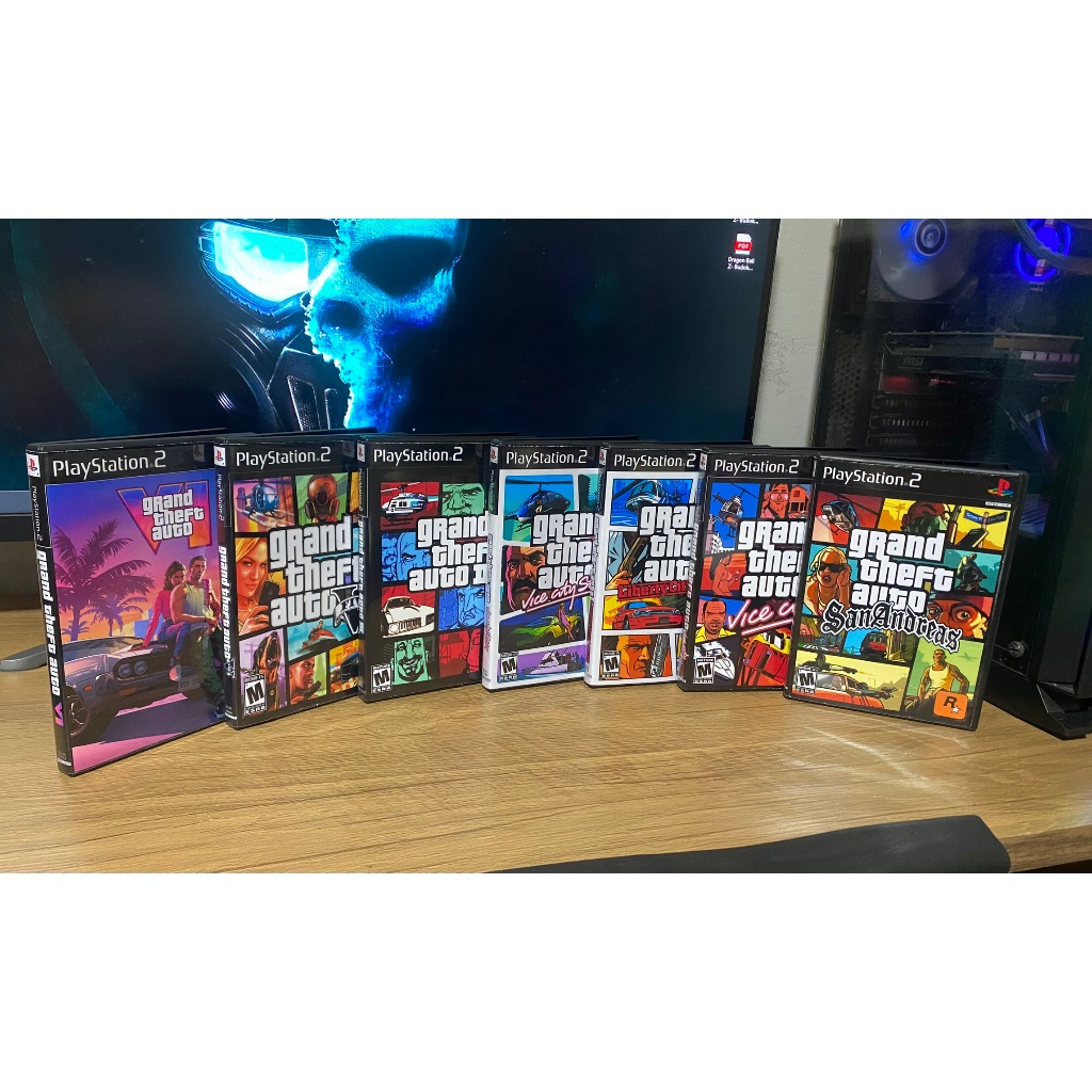 Coleção GTA para PS2 ( 7 jogos ) - Faz a Boa!