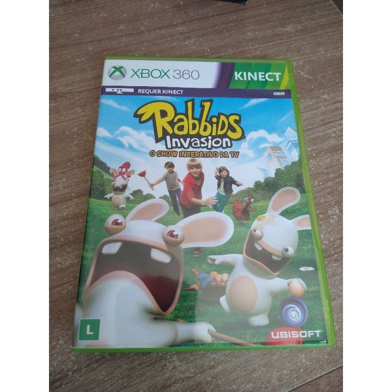 Rabbids Ivasion Kinect Xbox 360 mídia física original | Shopee Brasil
