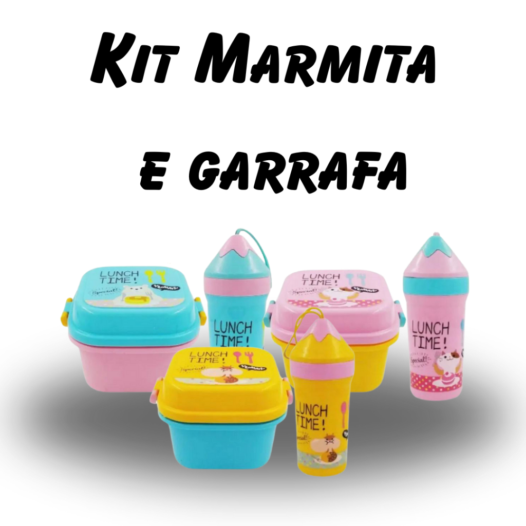Kit marmita com garrafa | Shopee Brasil
