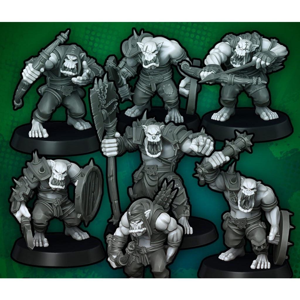 Miniatura RPG ORCS selvagens - 8 miniaturas | Shopee Brasil
